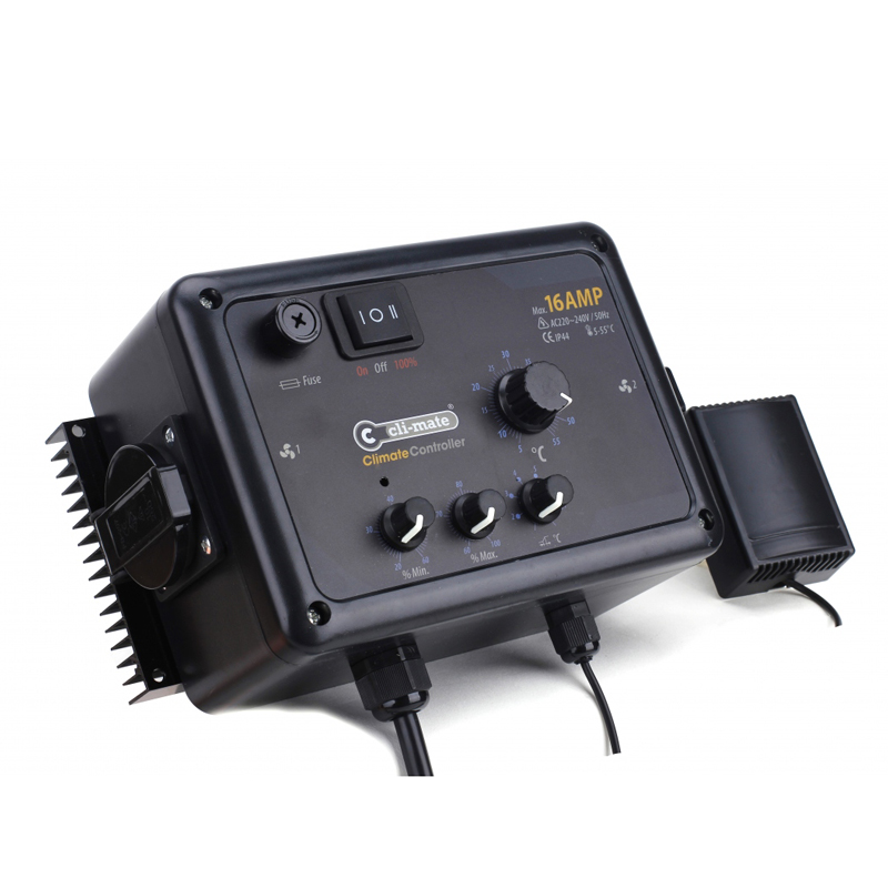 CLI-MATE CLIMA CONTROLLER VELOCITA' MINIMA, MASSIMA E ISTERESI 16A, INDOORLINE - Indoor Growing ...